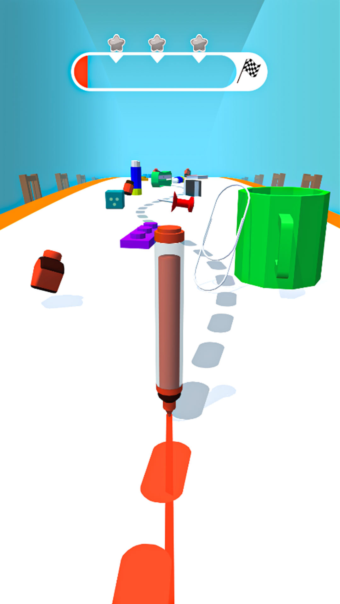 Pen Rush 3D Color Drawing Game: Pencil Runner Crayon Pen Run Master ...