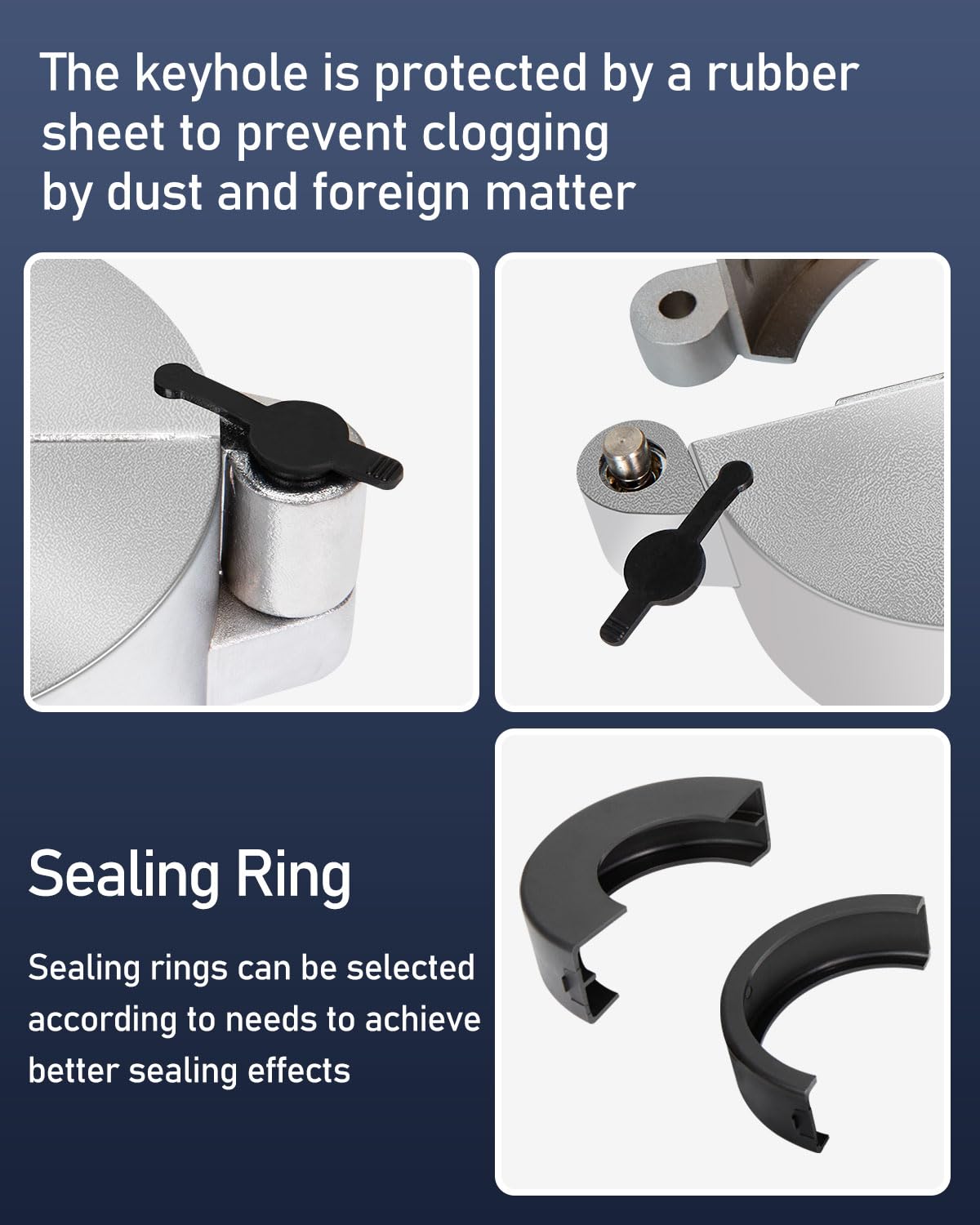 Snapklik.com : 2 Pcs Upgrade Semi Truck Locking Fuel Cap Cover