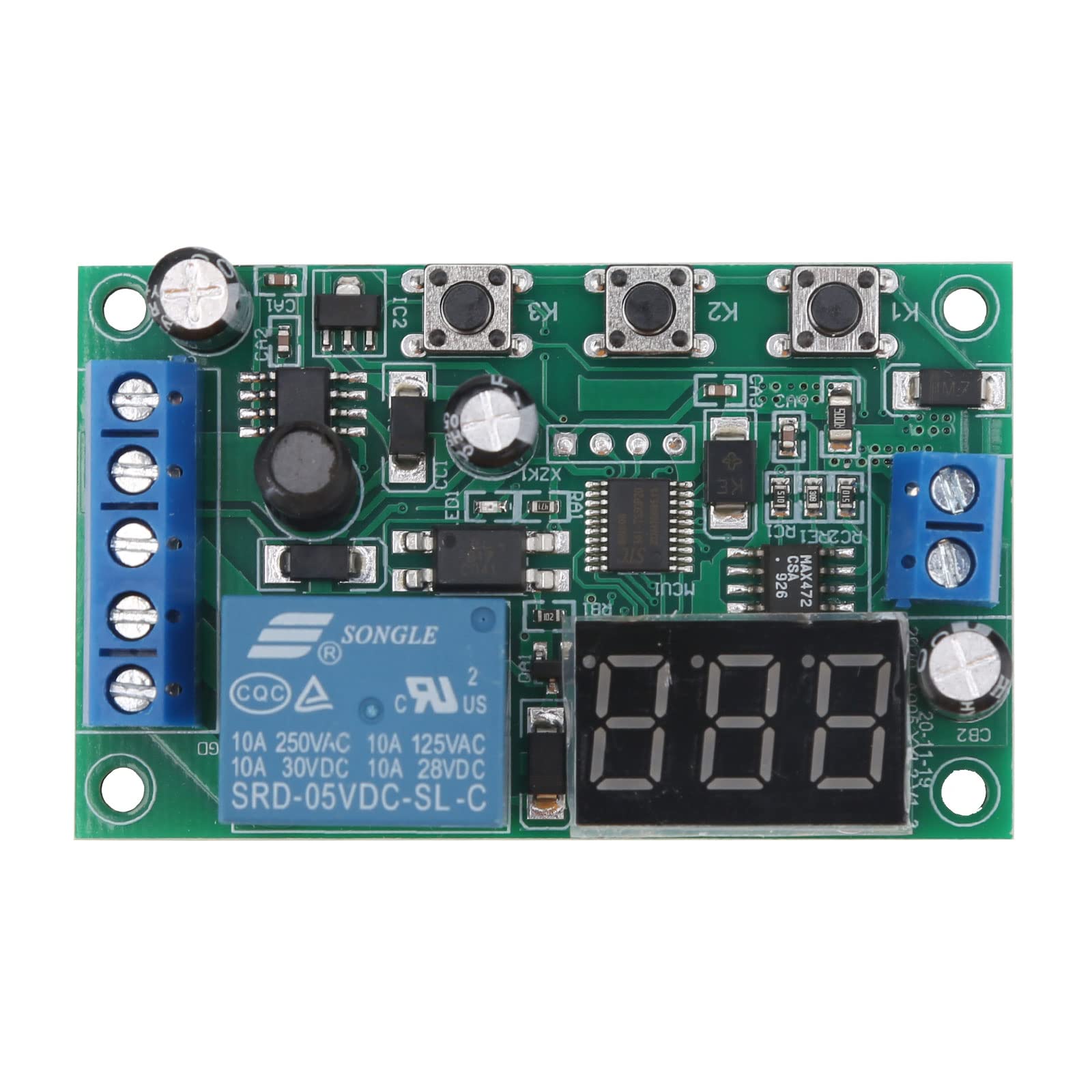 Buy DC Motor Current Relay,5/12./24V 0-10A DC Current Detection Sensing ...