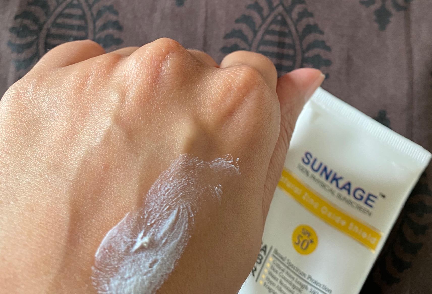 Sunkage Spf 50, 100% Physical Sunscreen For Sensitive Skin Type Natural ...