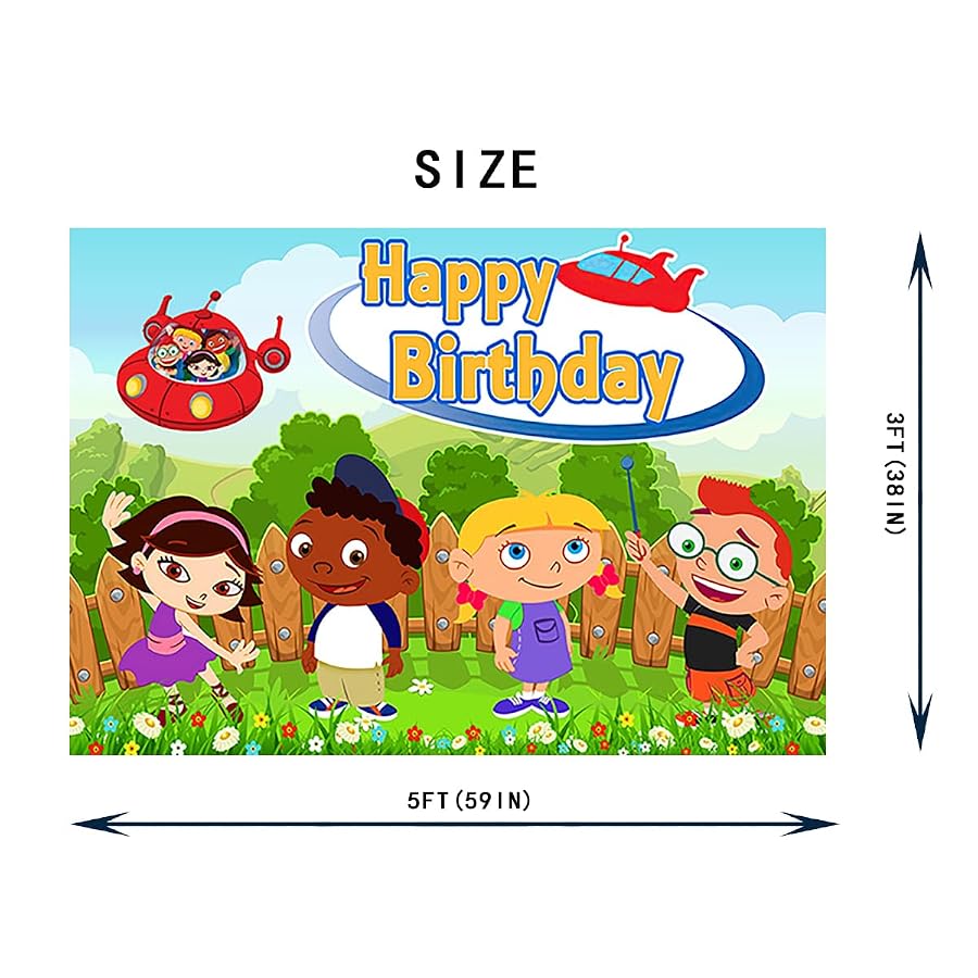 Snapklik.com : 5x3ft Little Einsteins Happy Birthday Backdrop For ...