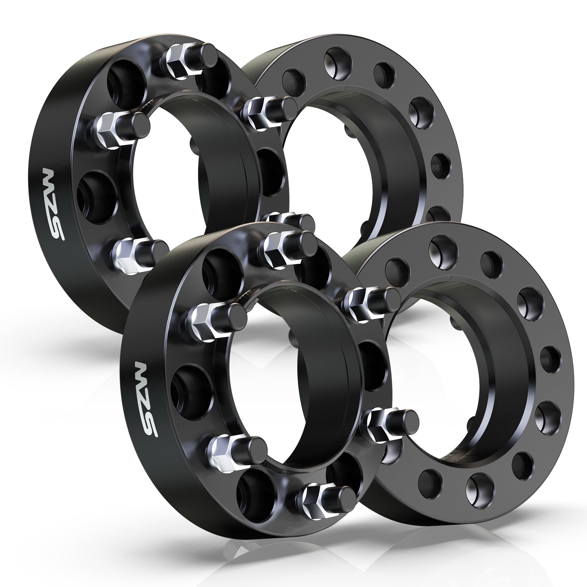 Amazon.com: MZS 6x5.5 Wheel Spacers, 2" Thick 6X139.7 106mm Hub Bore ...