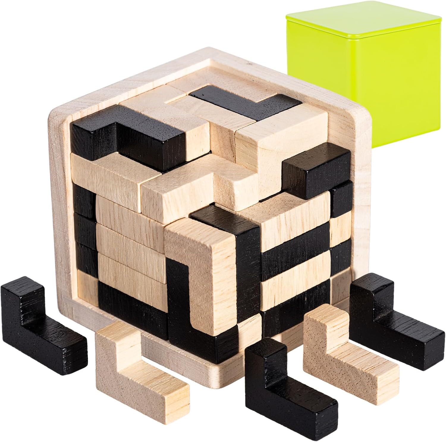 Amazon.com: Wooden Russian Blocks Puzzle, Brain Teaser for Adults, 3D Intelligence Toy, Desk Toy ...