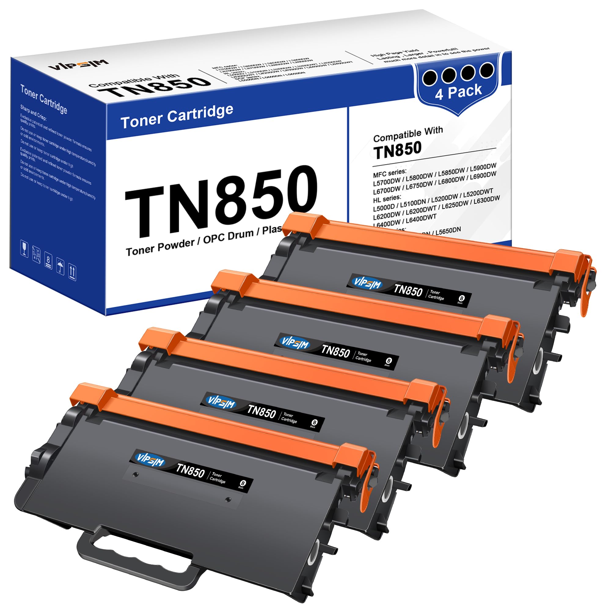 Amazon.com: VIPSIM TN850 - TN 850 TN850 High Yield Toner Cartridge ...