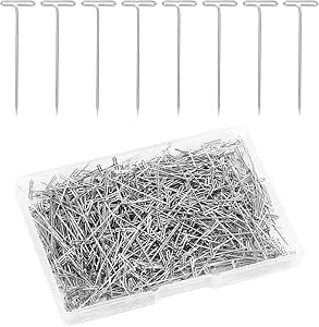 Amazon.com: 500pcs 1.5 inch T Pins for Wig, Metal Display Jewelry T ...