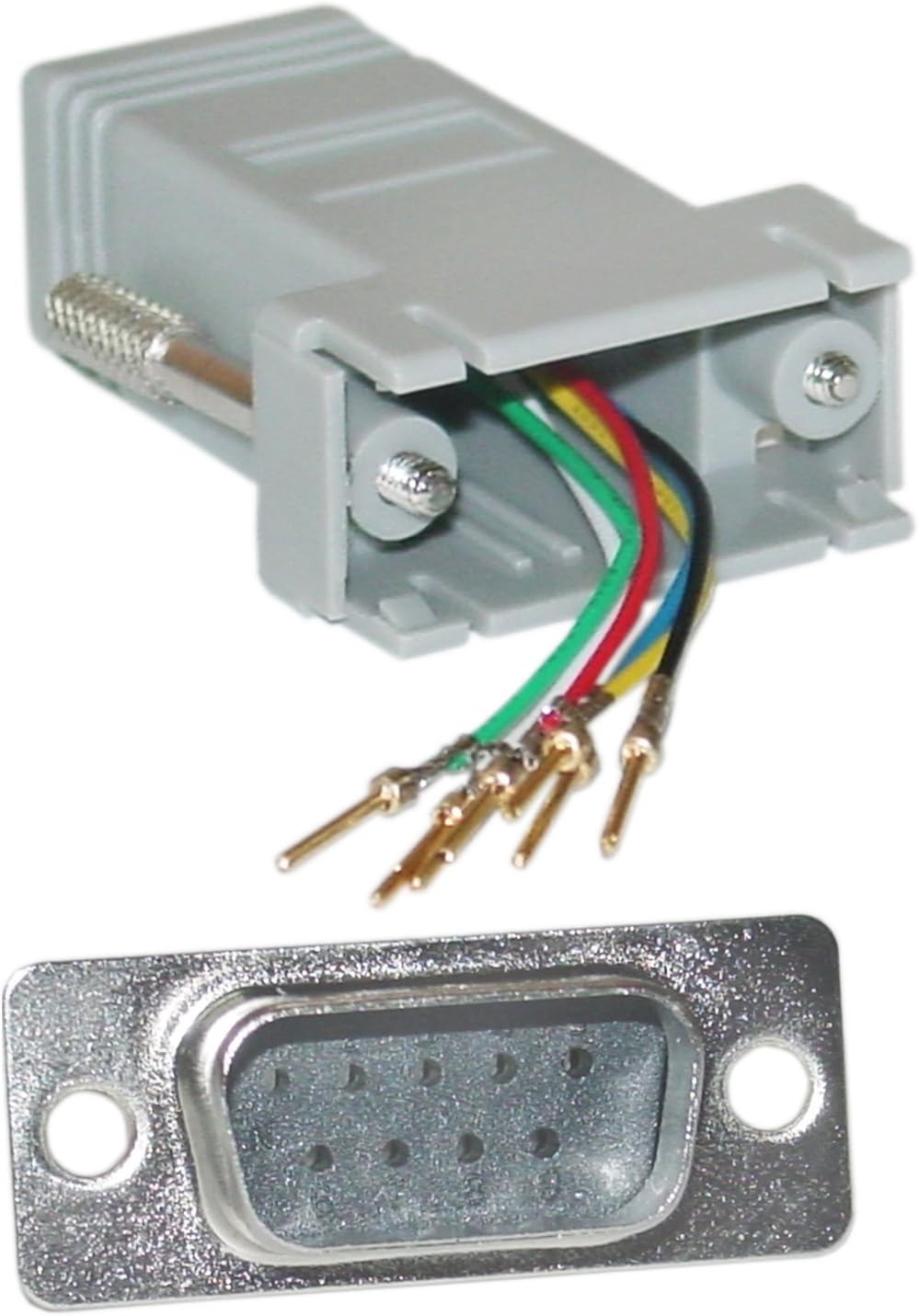 Amazon.com: CNE34710 Modular Adapter, Gray, DB9 Male to RJ12 Jack ...