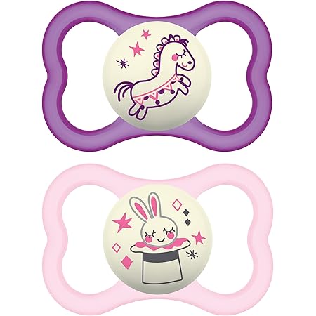 Amazon.com : MAM Air Night Pacifiers (1 Sterilizing Pacifier Case), MAM ...