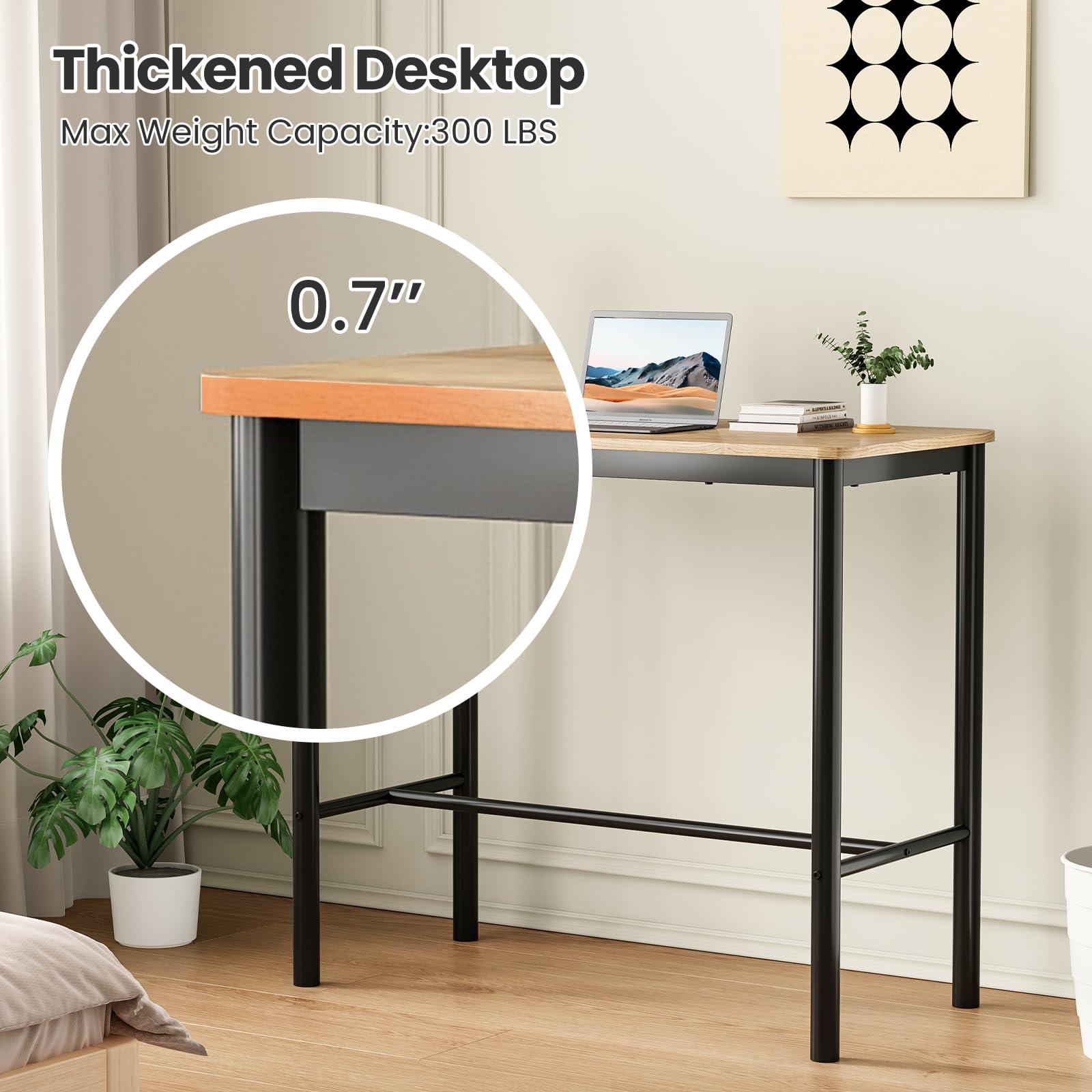 Snapklik.com : Farini 47 Inch Bar Table, Bar Height Pub Table, Counter ...