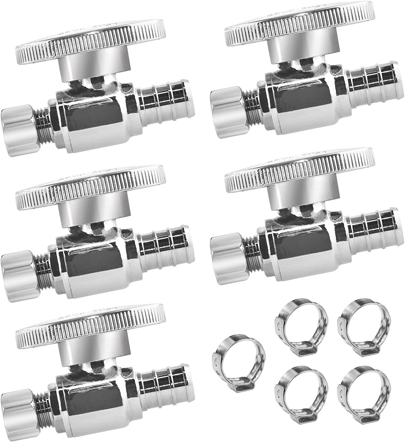 Amazon.com: WiseWater Straight Stop Valve, 1/4" O.D Compression x 1/2 ...