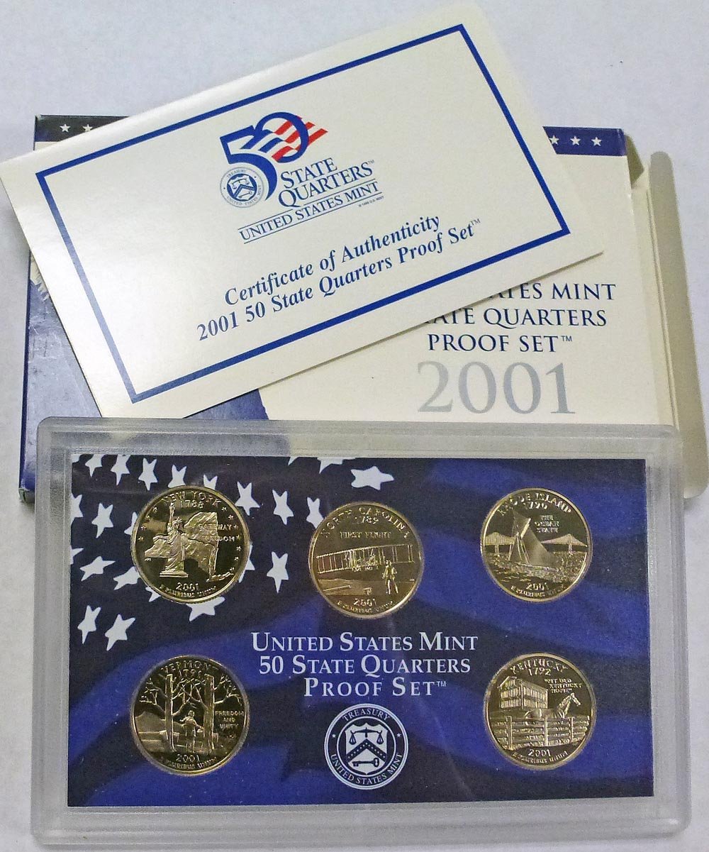 2001 S Statehood Quarters Proof Set Original Mint at Amazon's ...