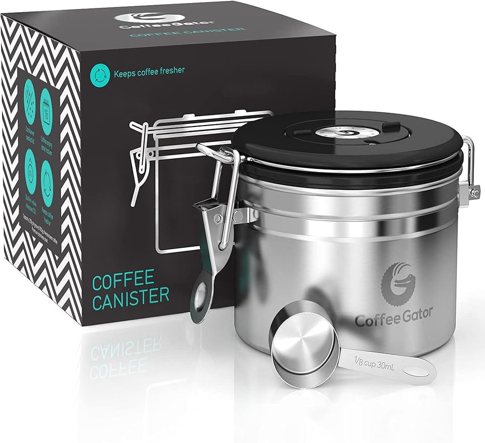 Amazon.com: Coffee Gator Stainless Steel Coffee Grounds and Beans ...