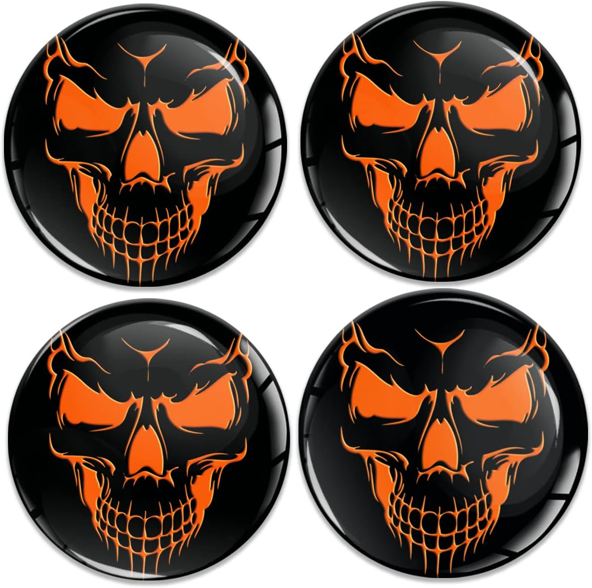 Amazon.com: Biomar Labs 4 x 60mm 3D Domed Car Wheel Centre Cap Stickers ...