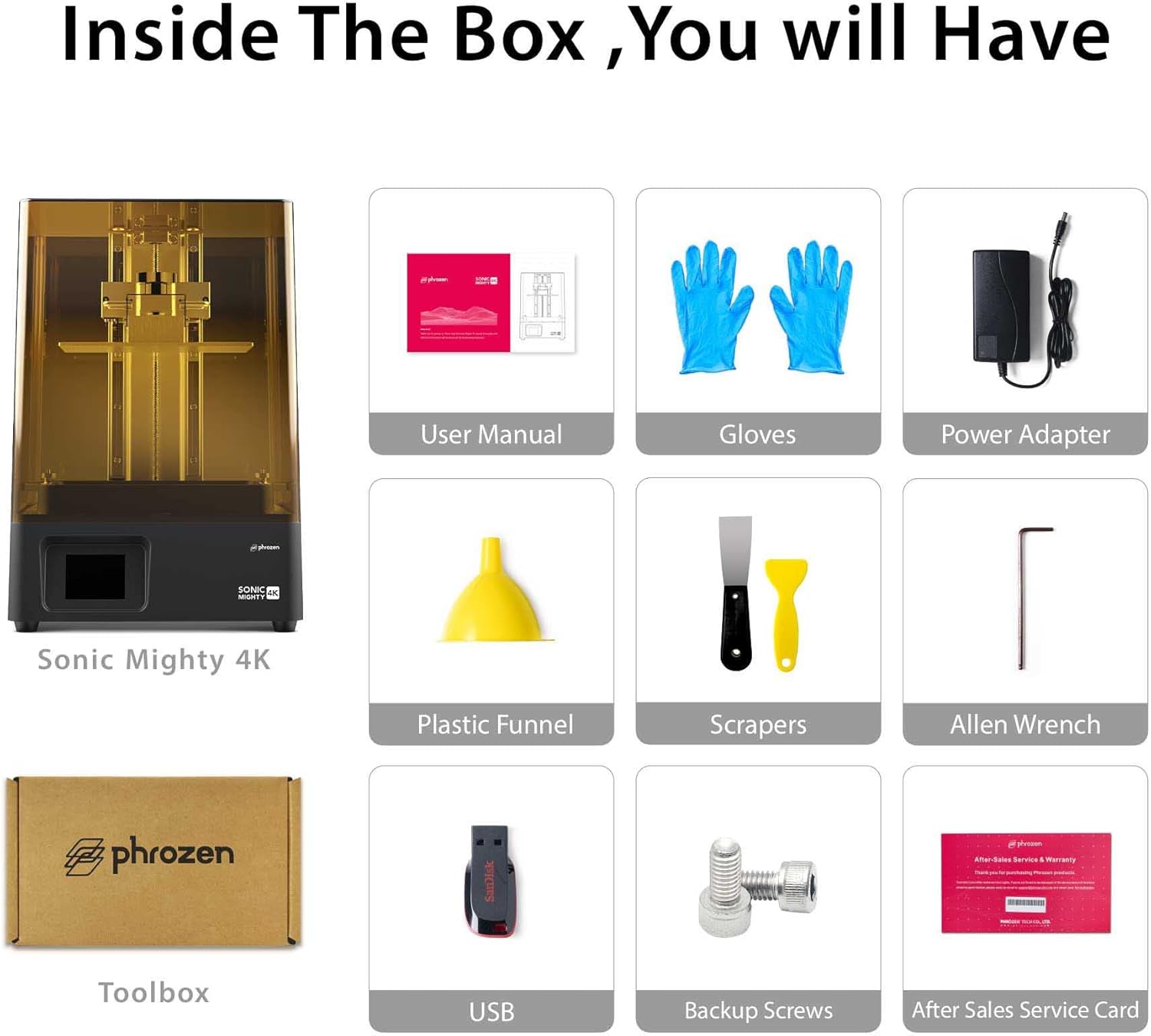 Phrozen Sonic Mighty 4K LCD Resin 3D Printer - Large Australia | Ubuy