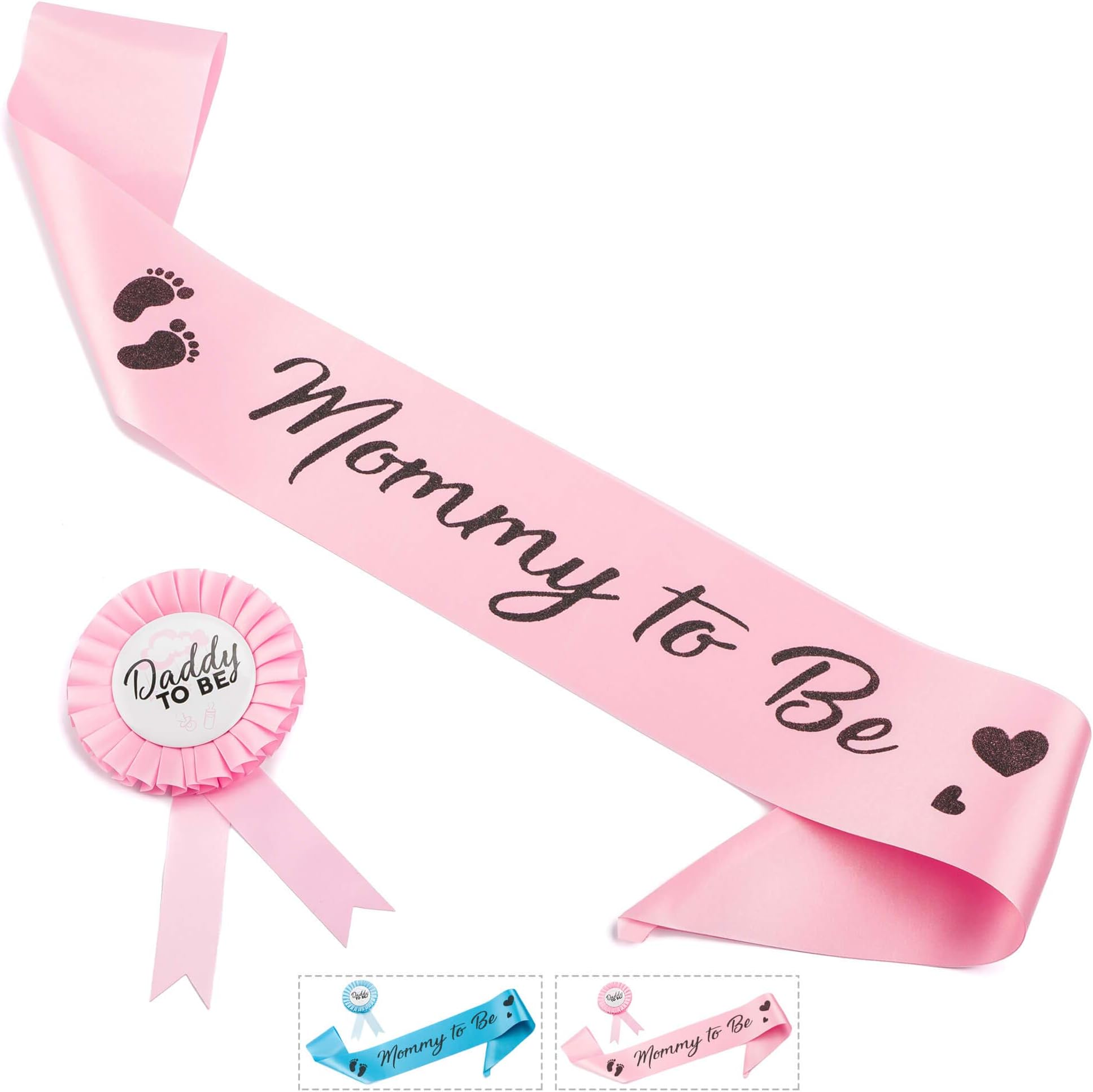 Amazon.com: GDTO8820 CoolerthingssDG, Baby Shower Decorations Pink Sash ...