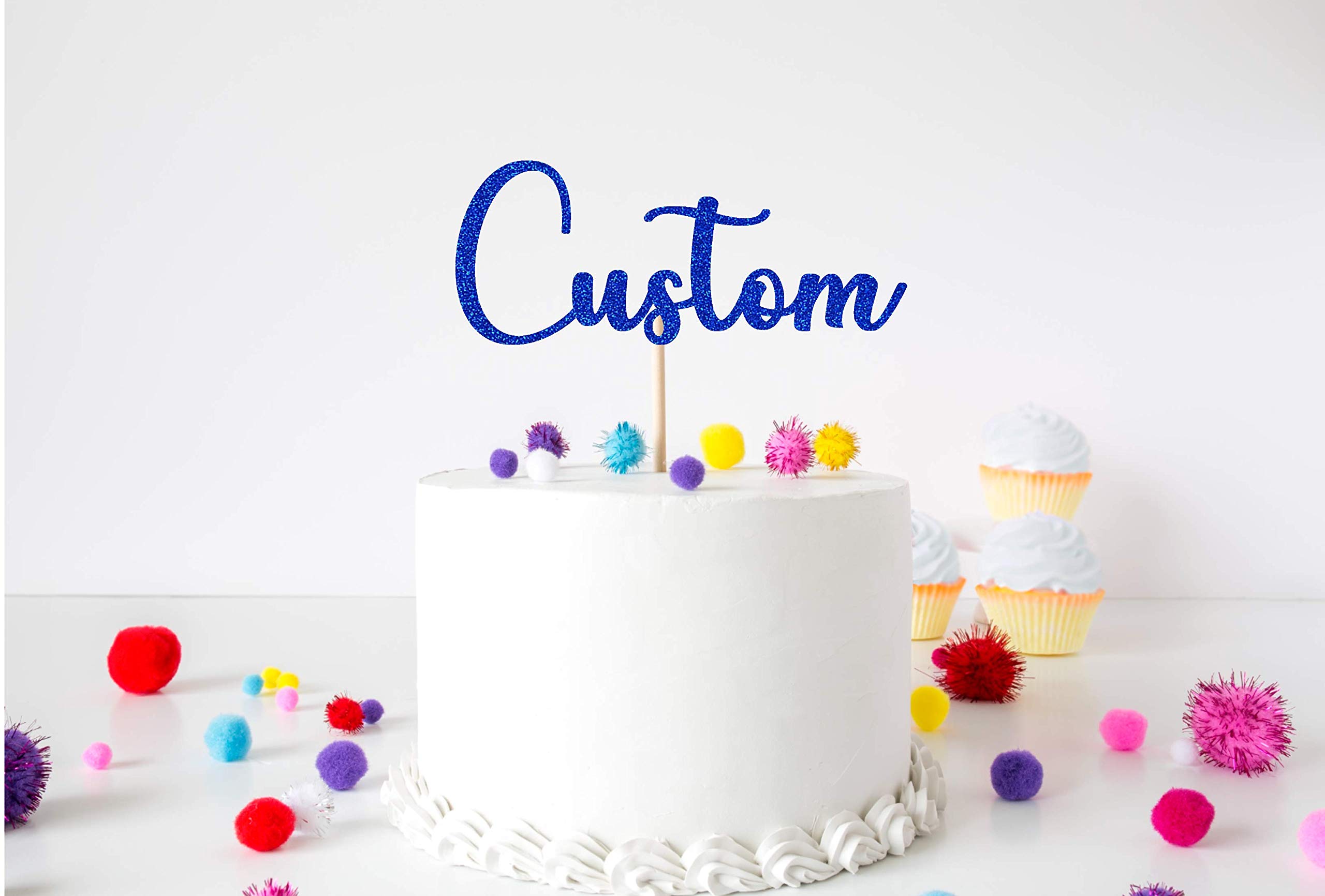 Buy Cake Topper. Choose your text. Party. Celebration. Personalised ...