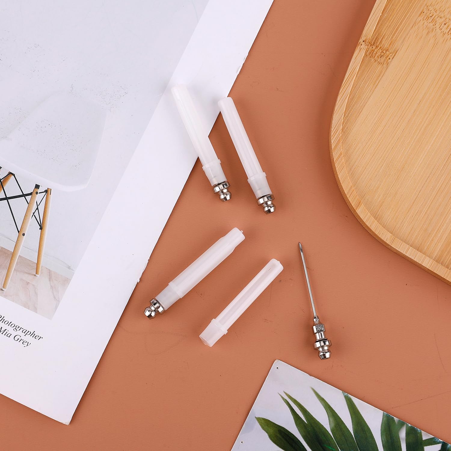 Snapklik.com : 4 Small Bearing Grease Injector Needles, Removable ...