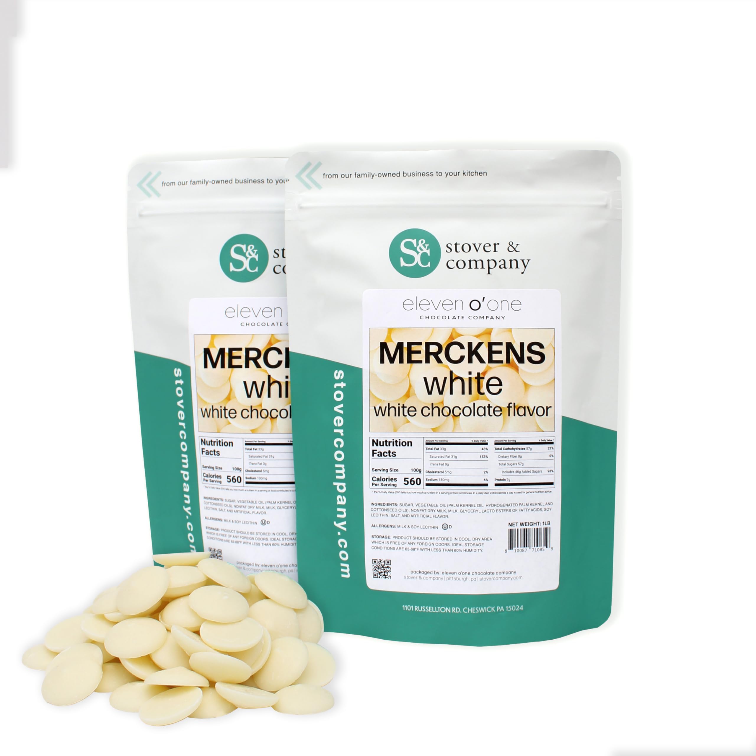 Amazon.com : Merckens White Chocolate Wafers, White Chocolate Melting ...