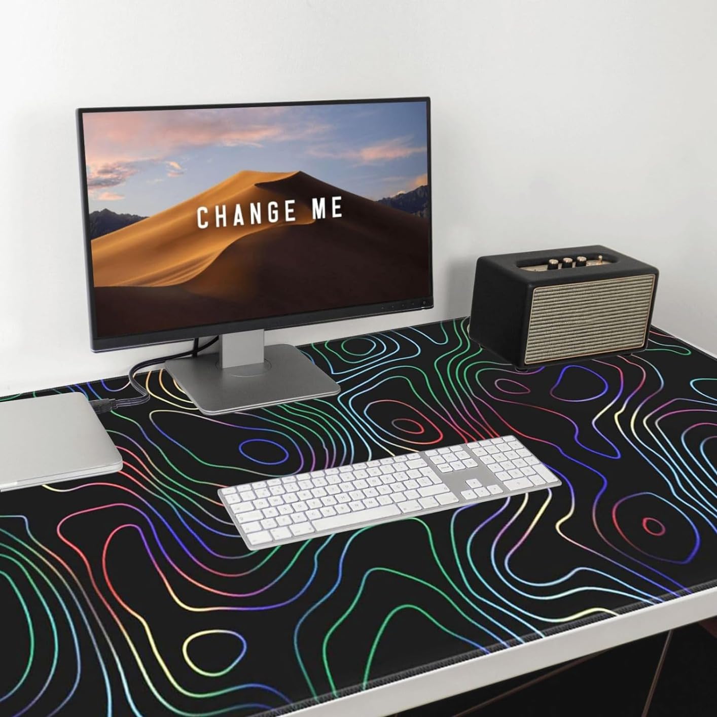 Amazon.com : KOBWOPI Topographic Extra Large Gaming Mouse pad (48''x24 ...