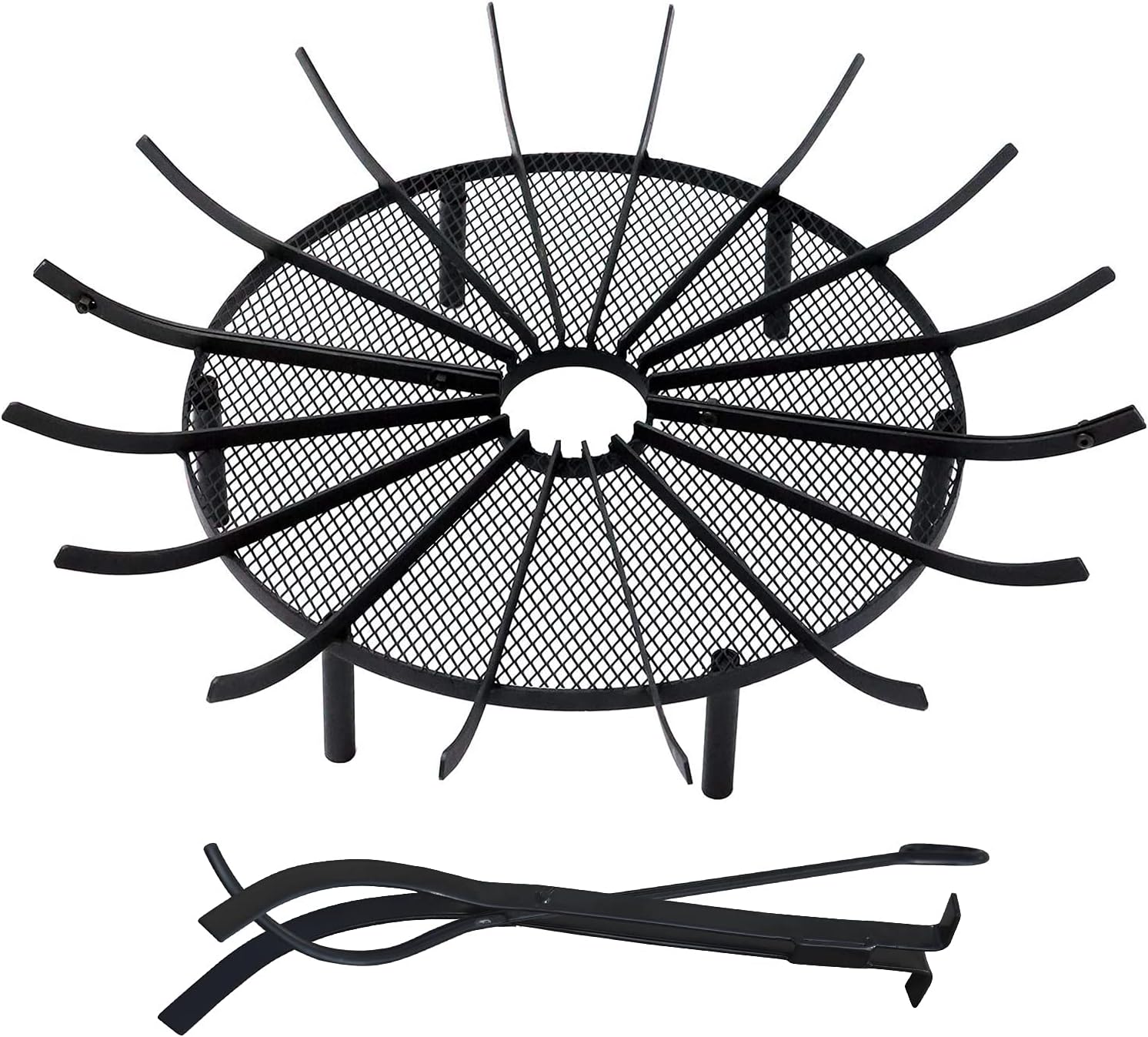 Amazon.com : SteelFreak Classic Round Fire Pit Grate, 18 Inch Diameter ...