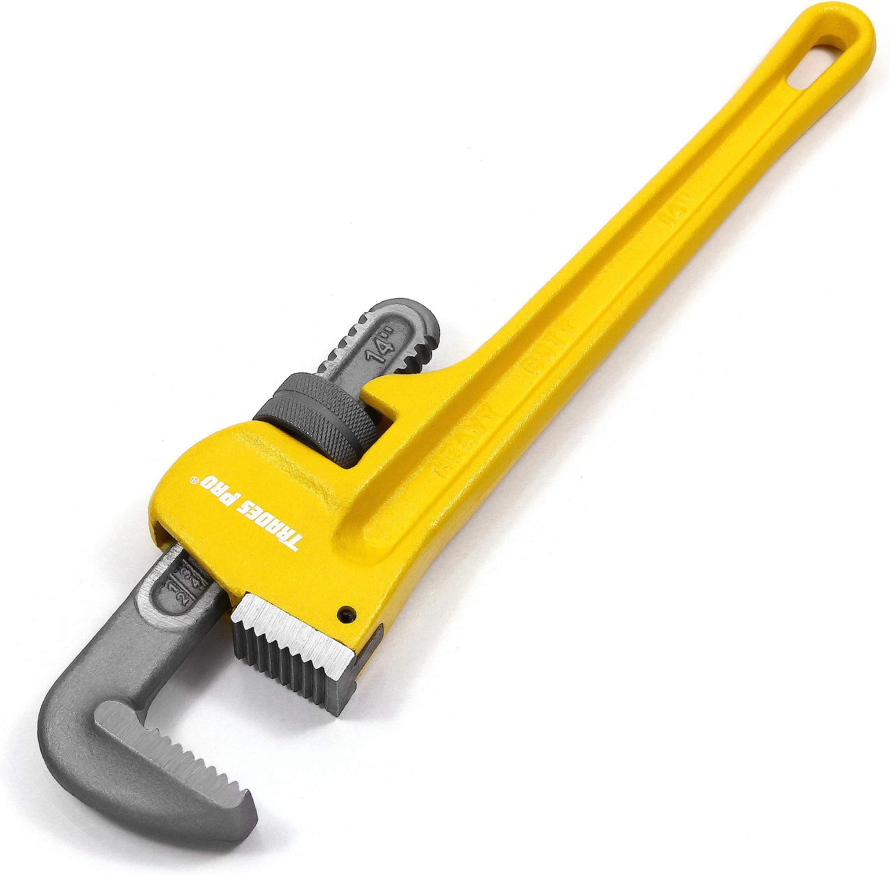 WORKPRO 14-inch Pipe Wrench, Heavy Duty Straight Plumbing Wrench, Drop ...