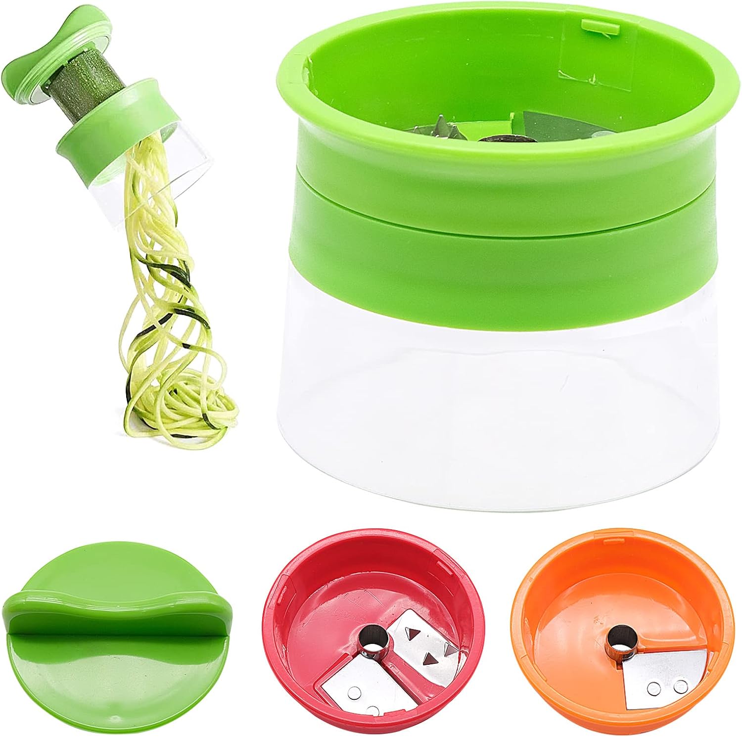 3 in 1 Spiralizer for Vegetables, Handheld Vegetable Slicer Vegetable ...