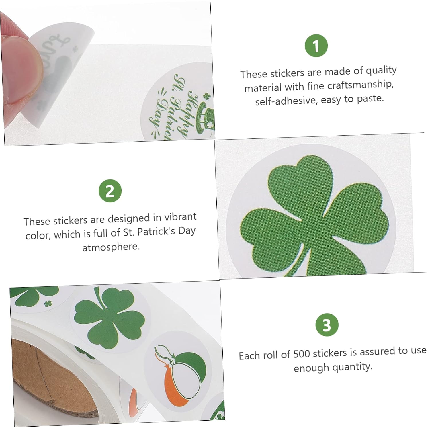 KONTONTY 1 Roll Accessories Candy Ireland Decorate Envelope Patrick ...