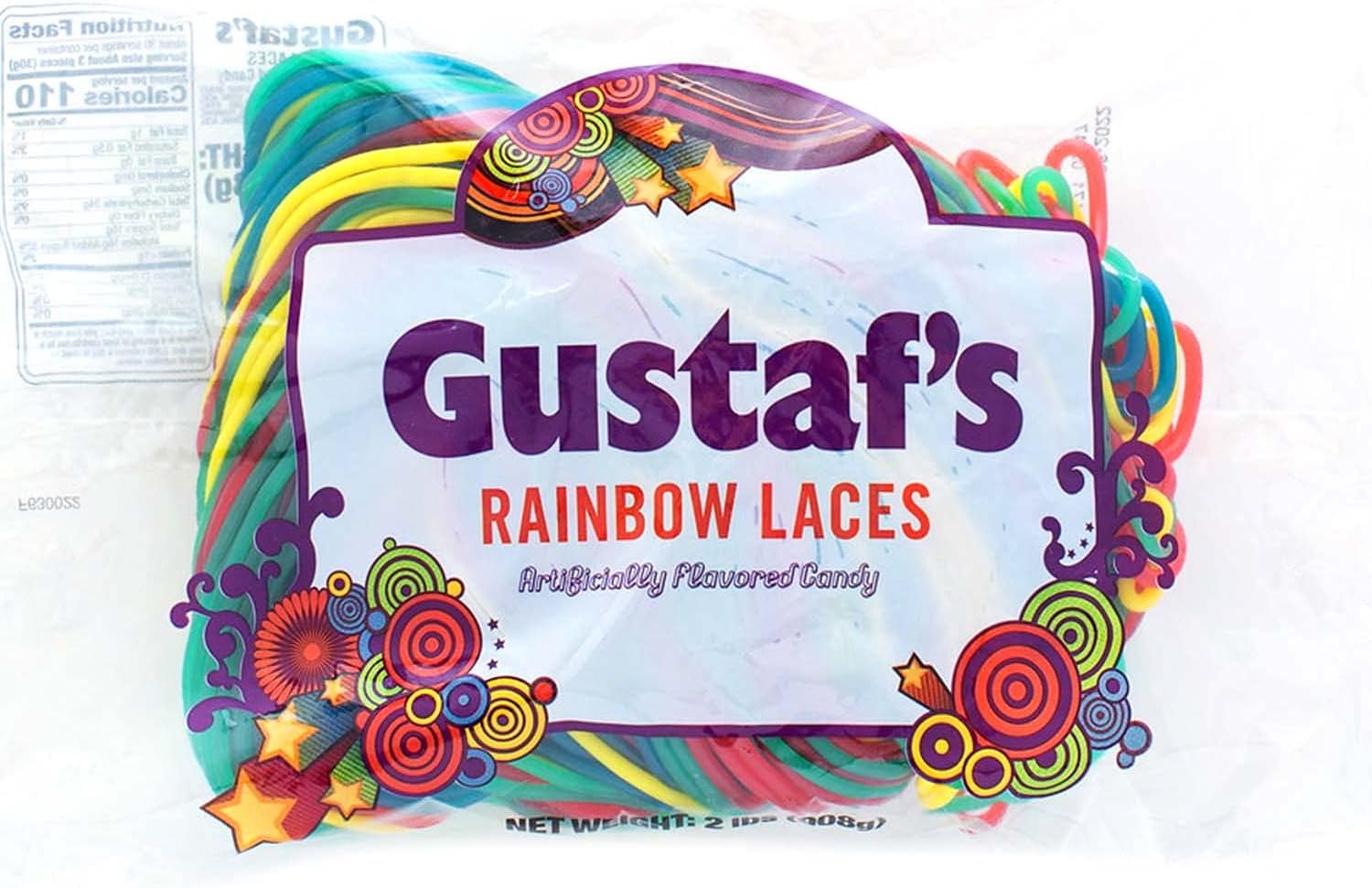 Amazon.com : Gustaf's Sour Blue Raspberry Laces, 2-Pound Bags (Pack of ...
