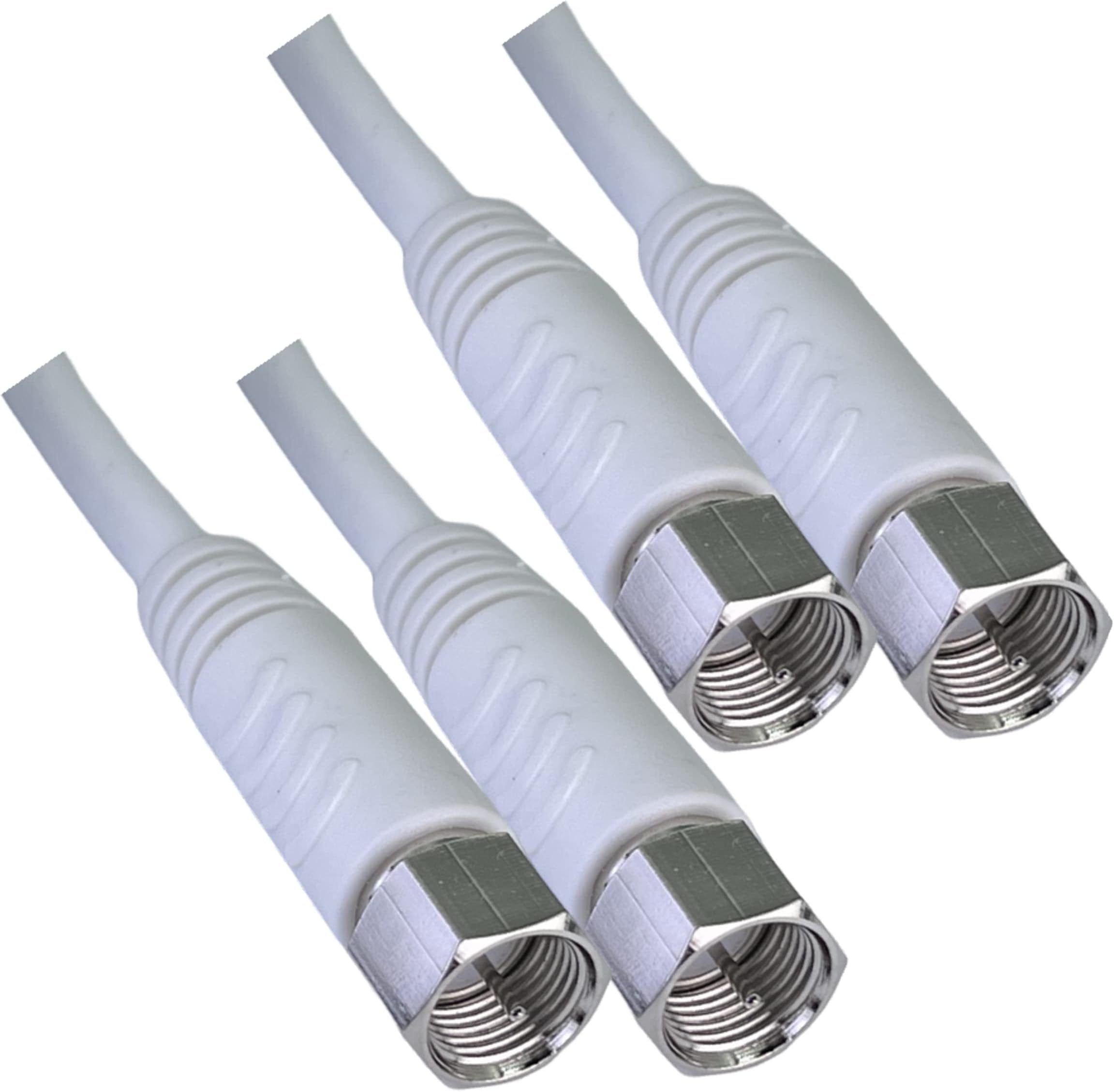 Amazon | CNCTWO(コネクトツー) 【2本セット】テレビアンテナケーブル しっかり接続ネジ止めタイプ 短くスッキリ配線 ...