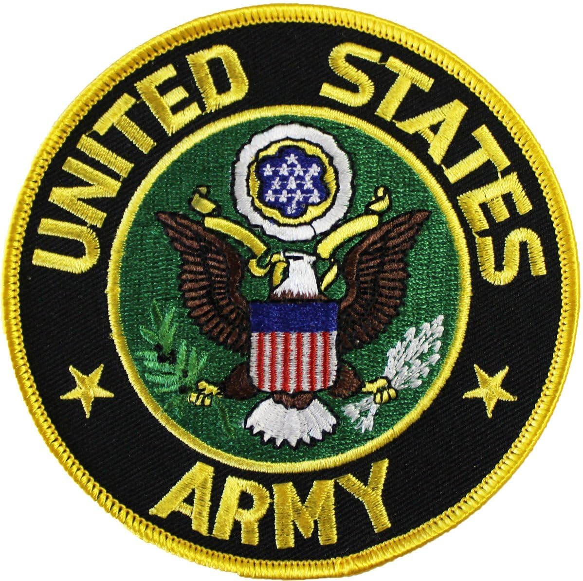 Amazon.com: Support The Army 4 inch Novelty Circular Military Patch ...