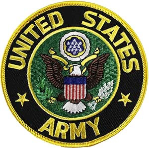Amazon.com: Support The Army 4 inch Novelty Circular Military Patch ...