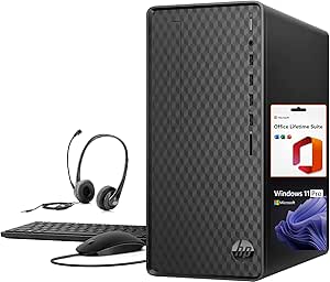 Amazon.com: HP Pavilion Desktop Computer PC, AMD Ryzen 5, Windows 11 ...