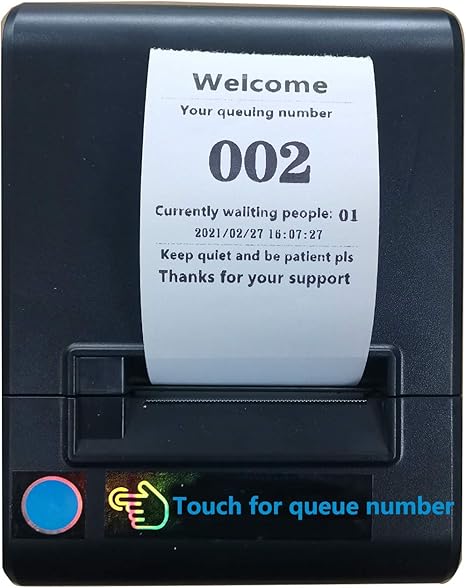 Amazon.com: Take a Number Ticket Dispenser,3 Digit Number Ticket ...
