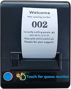 Amazon.com: Take a Number Ticket Dispenser,3 Digit Number Ticket ...
