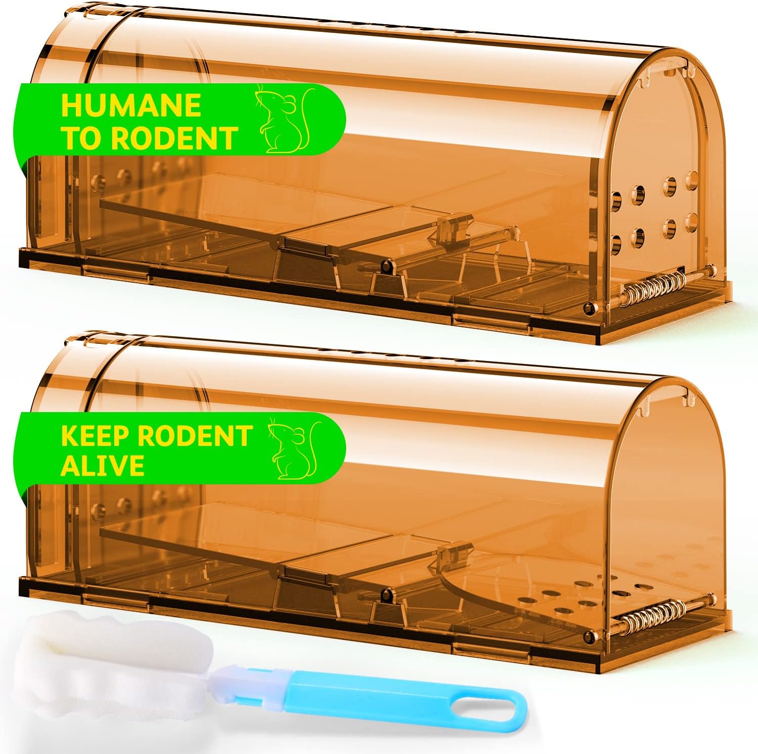 Amazon.com : Catcha 2 Piece Humane Smart Mouse Trap Live Catch and ...