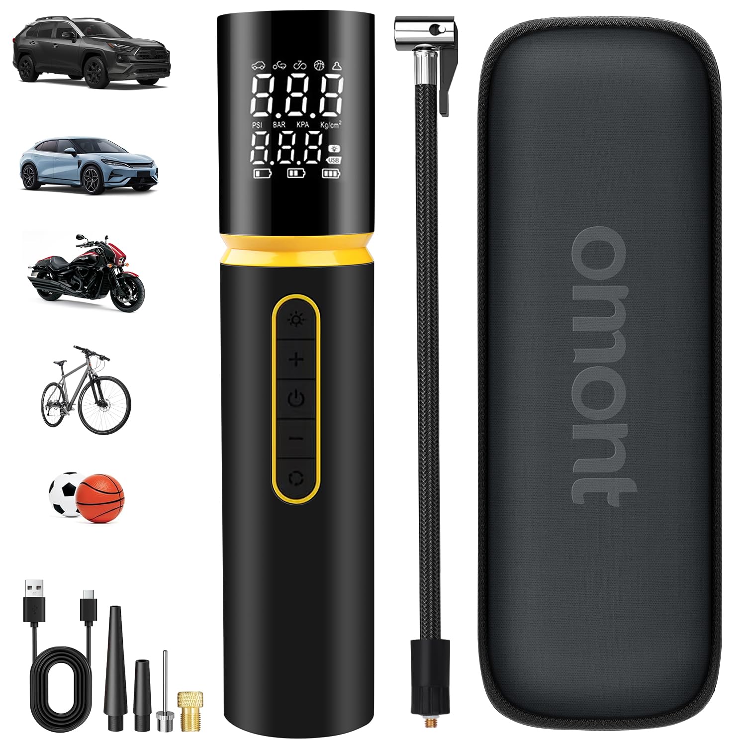 Tire Inflator Portable Air Compressor 150 Psi 20000 M Ah | Desertcart ...