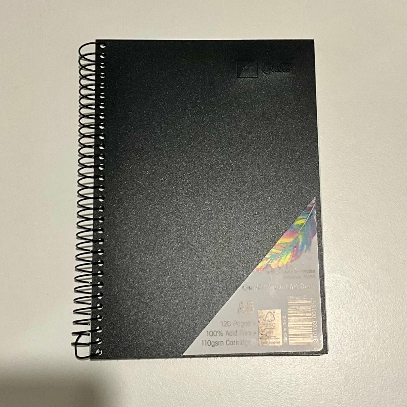 Quill, Visual Art Diary A5, 120 Pages, 110 gsm, Spiral Bound, Water ...
