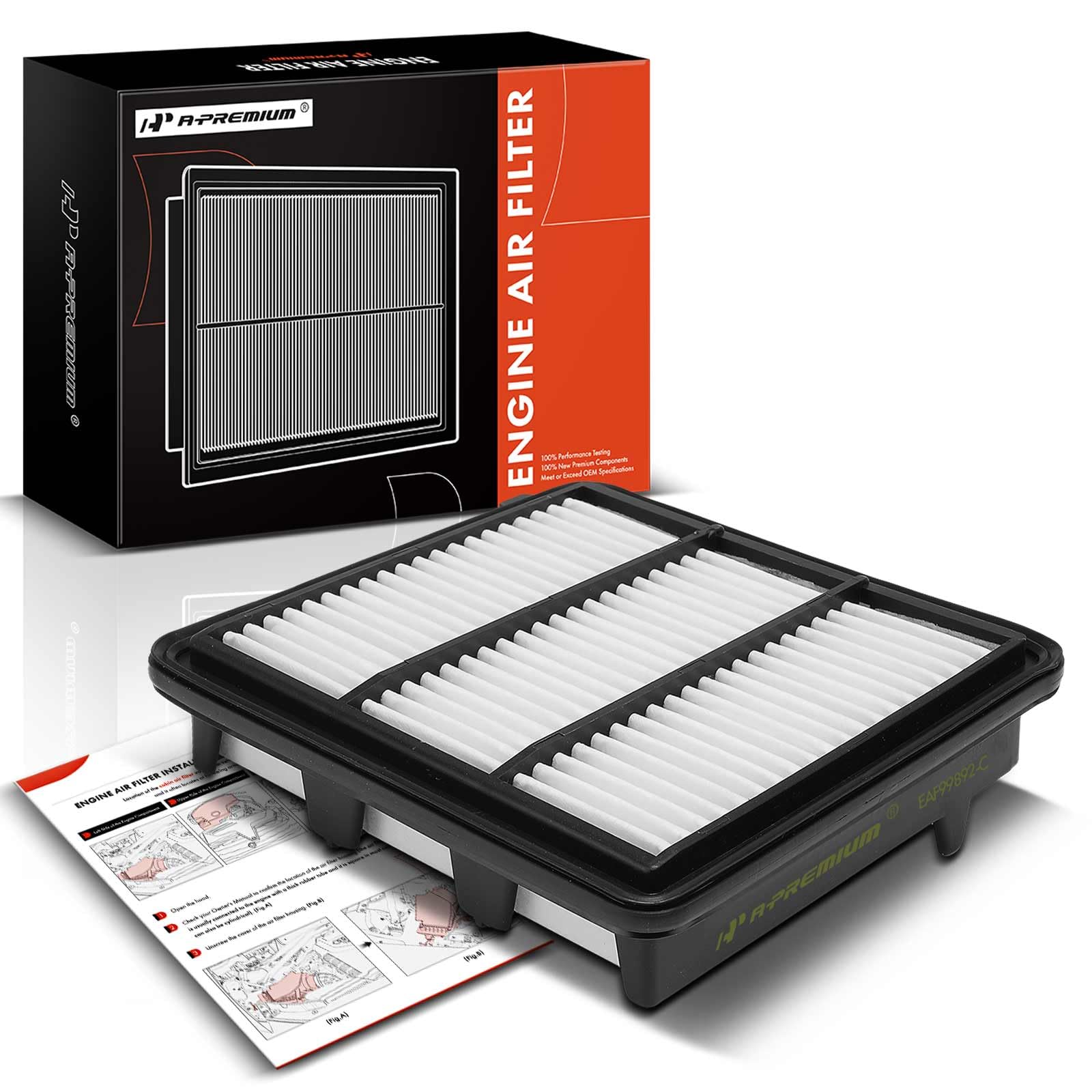 Amazon.com: A-Premium Engine Air Filter Compatible with Honda CR-V CRV ...