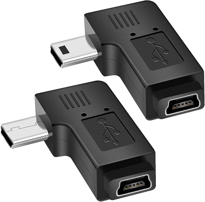 Amazon.com: UCEC USB 2.0 Adapter Plug, Mini USB to Mini USB, Left and ...