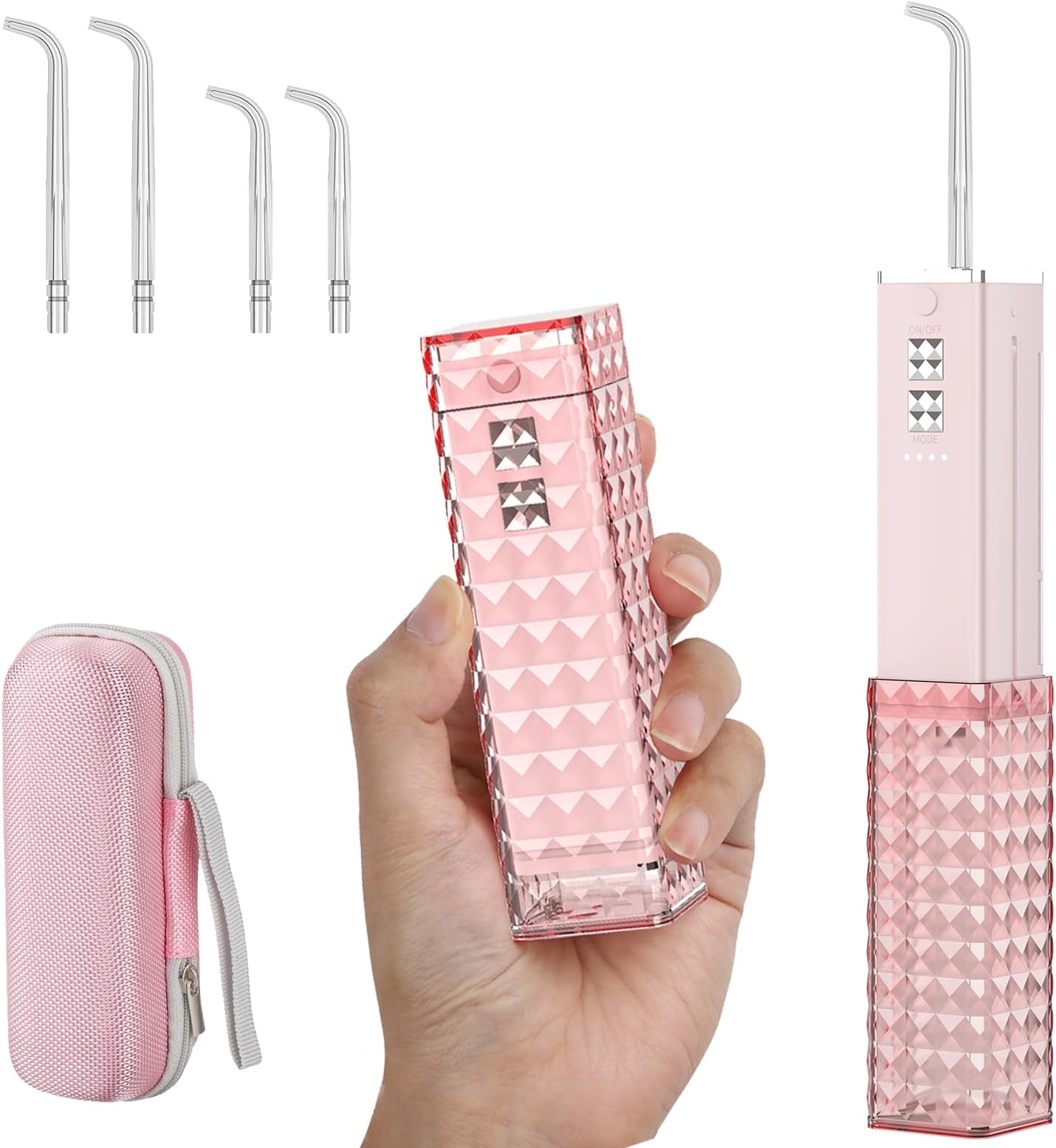 Amazon.com: Mini Water Flosser for Teeth Cordless, 30s Fast Cleaning ...