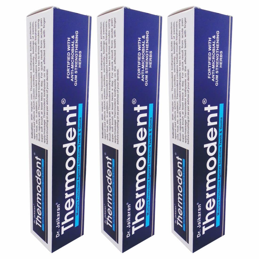 Dr. Jaikaran Thermodent Sensitive Care Herbal Toothpaste with No ...