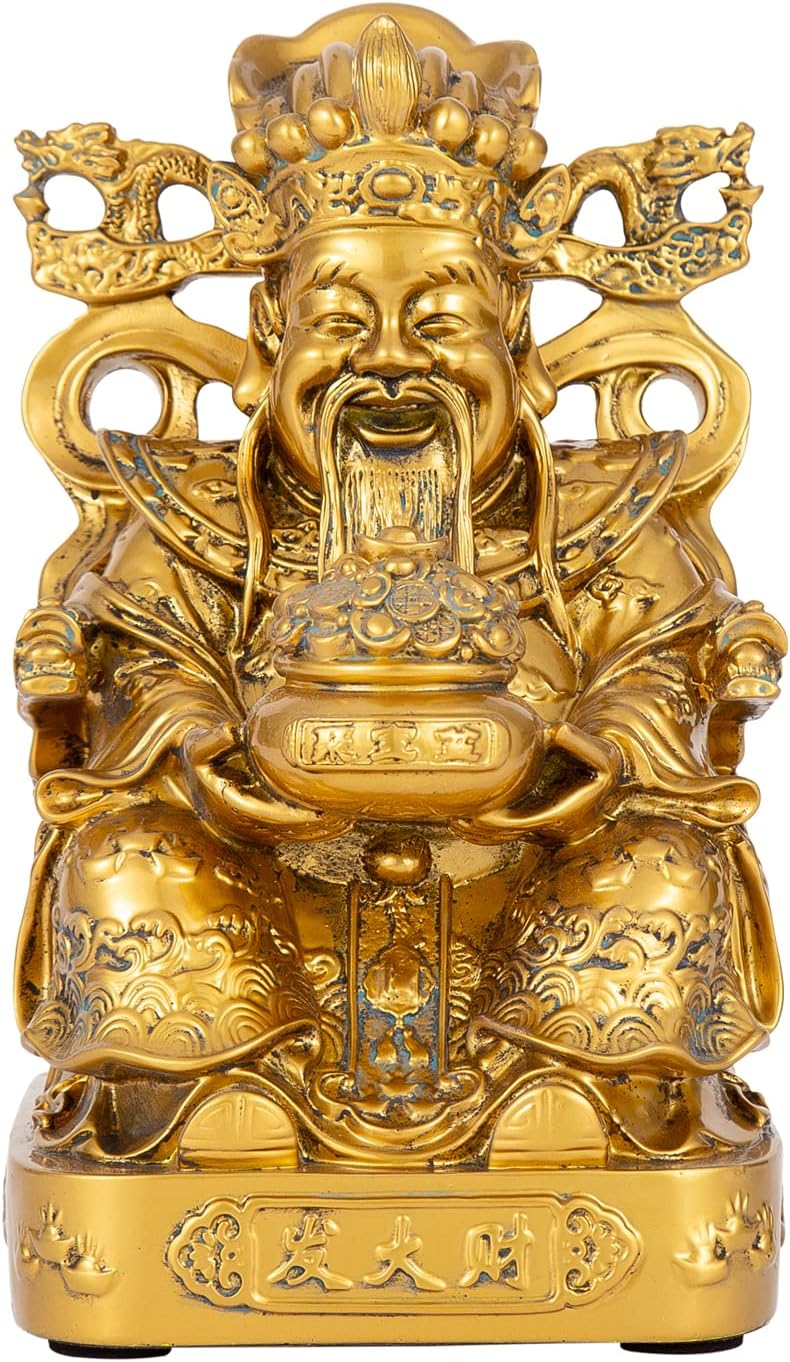 Amazon.com: Feng Shui Red Choy San, God of Wealth Amulet Home Decor ...