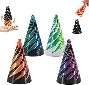 Amazon.com: Spiral Cone Fidget Toy, Impossible Pyramid Passthrough ...