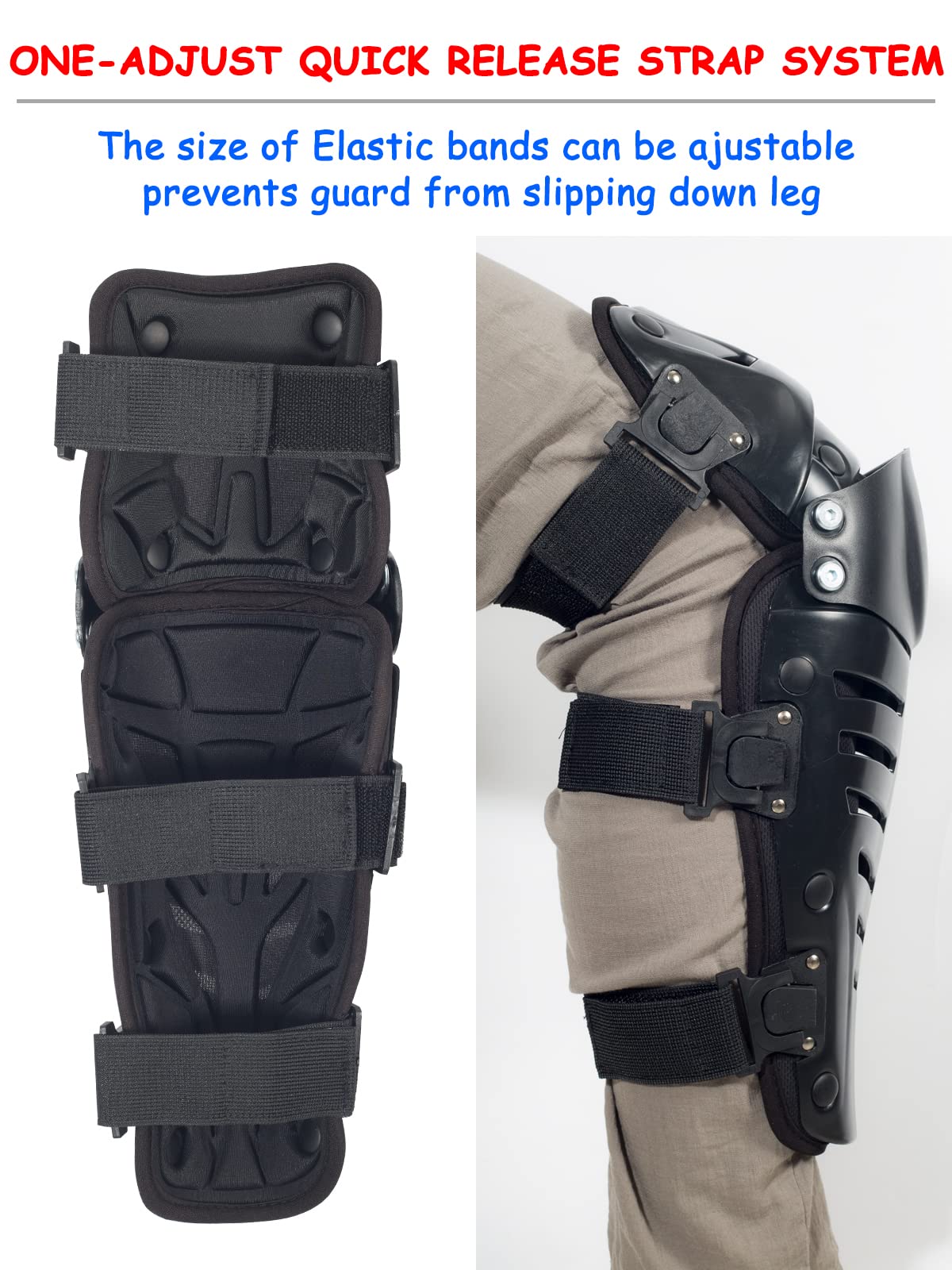 Snapklik.com : Motorcycle Knee Shin Guards, Long Leg Protection Crash ...