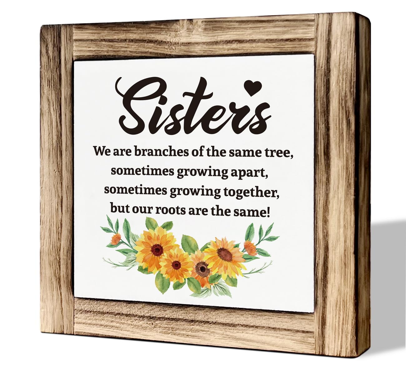 Amazon.com : Sister Decor Sign, Rustic Wooden Tabletop Decor Sign ...