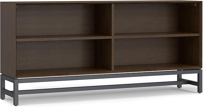 Amazon.com: SIMPLIHOME Banting Bookcase - 30 inch Tall Solid Hardwood ...