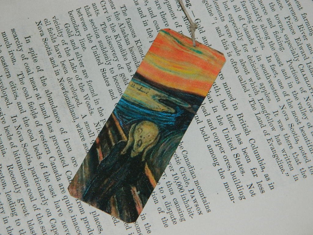 Amazon.com: The Scream bookmark Art bookmark metal bookmark : Handmade ...