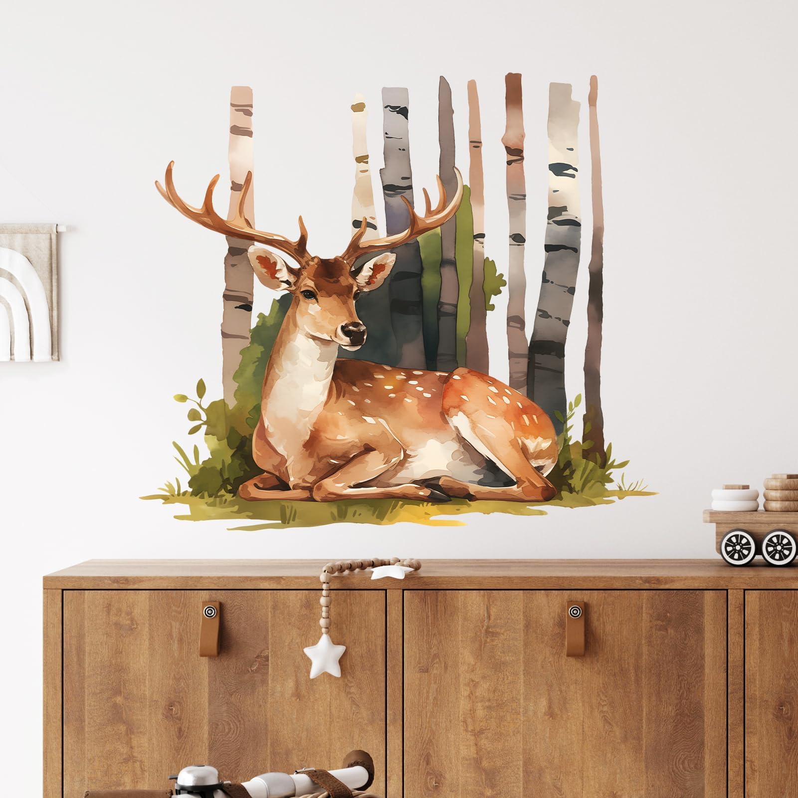 Amazon.com: ESH7 35x57cm Country Deer Wall Decals Quotes Fishing Poles ...