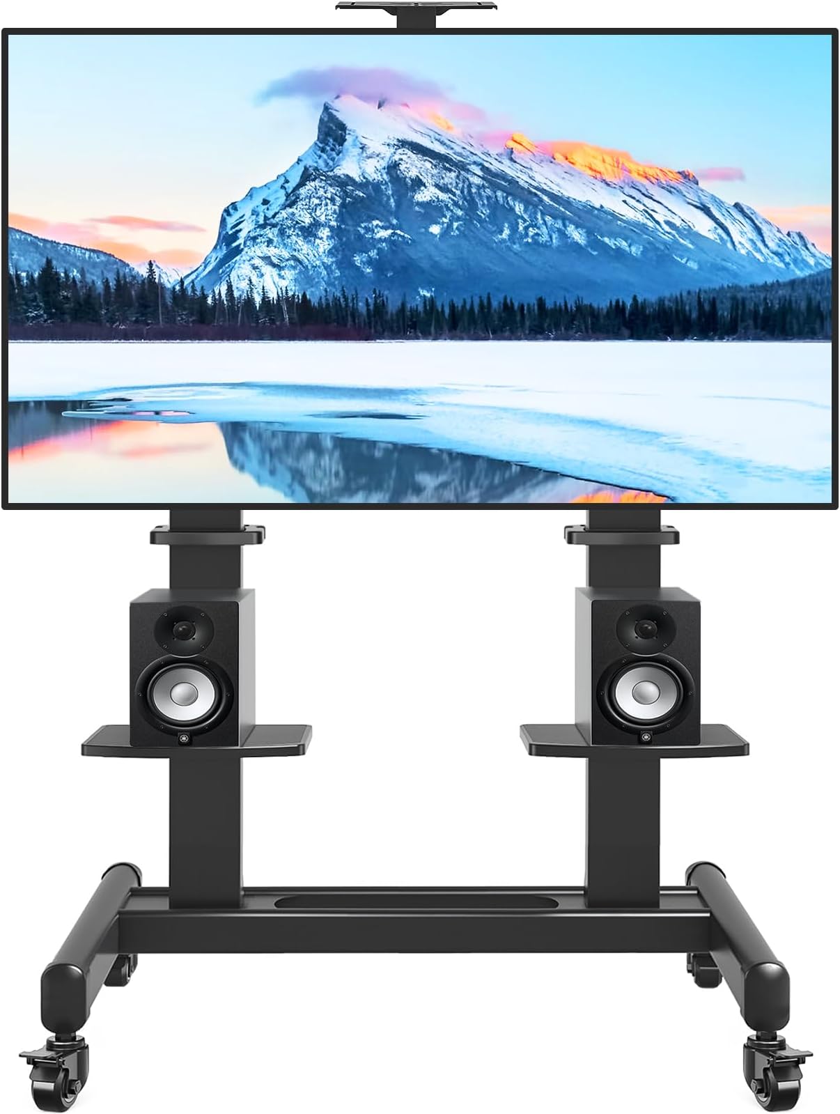 Amazon.com: Rfiver Mobile TV Cart with Wheels for 65-120 Inch TVs up to ...