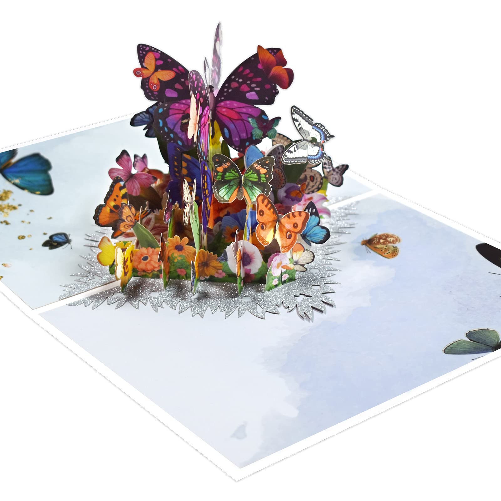 Amazon.com : Magic Ants 3D Pop Up Card - Butterflies | Handmade Popup ...