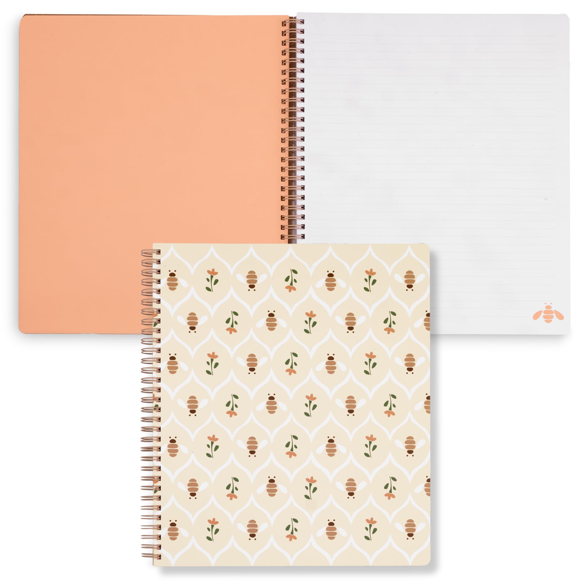 Amazon.com : Steel Mill & Co Cute Large Spiral Notebook College Ruled ...